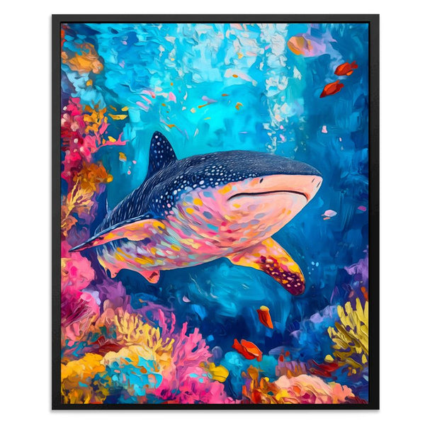 Cosmic Reef Whale Shark Wall Art - Luxury Wall Art