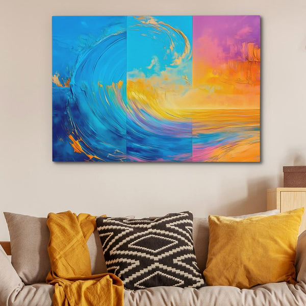 Oceanic Timelines Wave Art Print - Luxury Wall Art