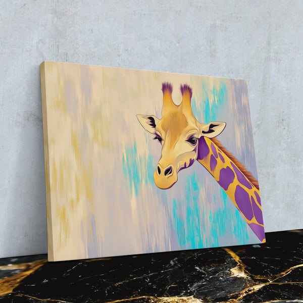 Pastel Giraffe Animal Wall Art Print - Luxury Wall Art