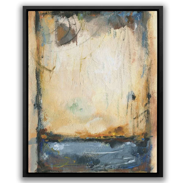 Abstract Lake Canvas Art | Modern Landscape Print