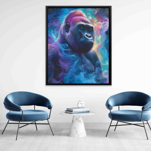 Blue Ape Cosmic Energy Canvas Art - Luxury Wall Art