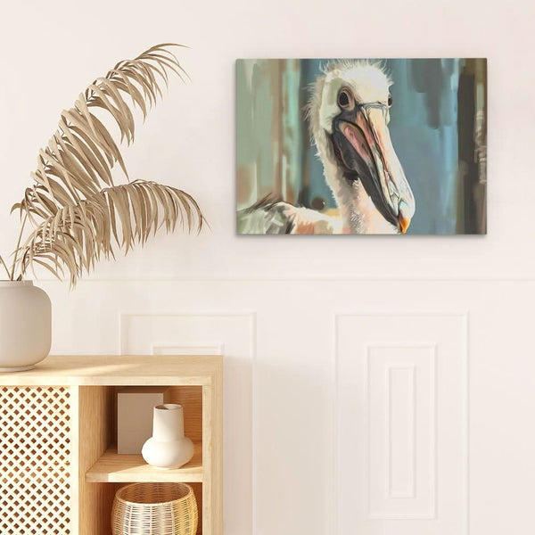 Elegant Pelican - Coastal Bird Decor