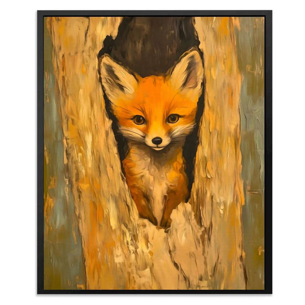 Eyes of Mischief | Luxury Earth Tone Rustic Fox Art