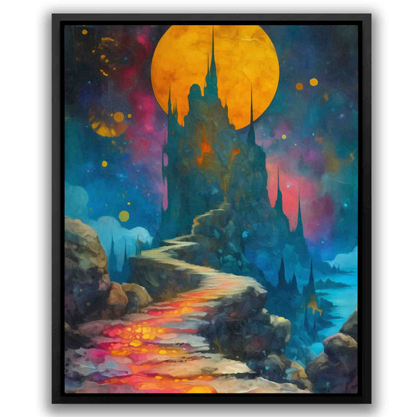 Forgotten Realm Enchanted Castle Canvas Art - Luxury Wall Art