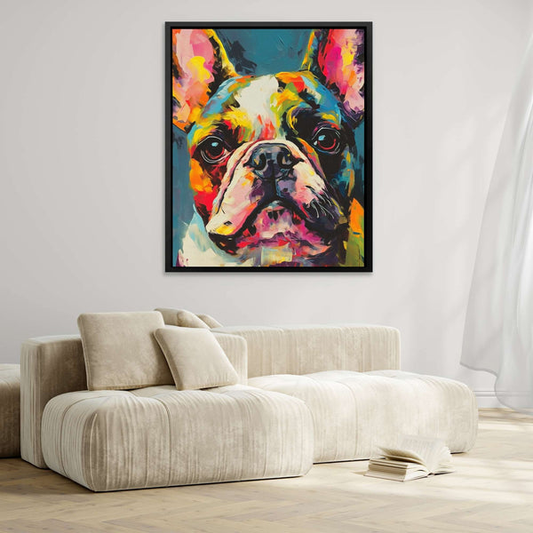 Frenchie Canvas Print | French Bulldog Art | Animal Wall Art - Luxury ...