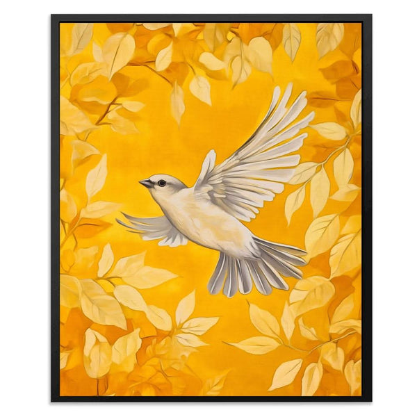 Gilded Wings Canvas | Gold Brown Eagle Nature Art