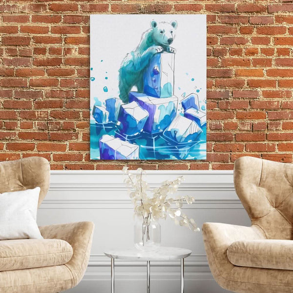 Global Panic Polar Bear Arctic Environment Art - Luxury Wall Art