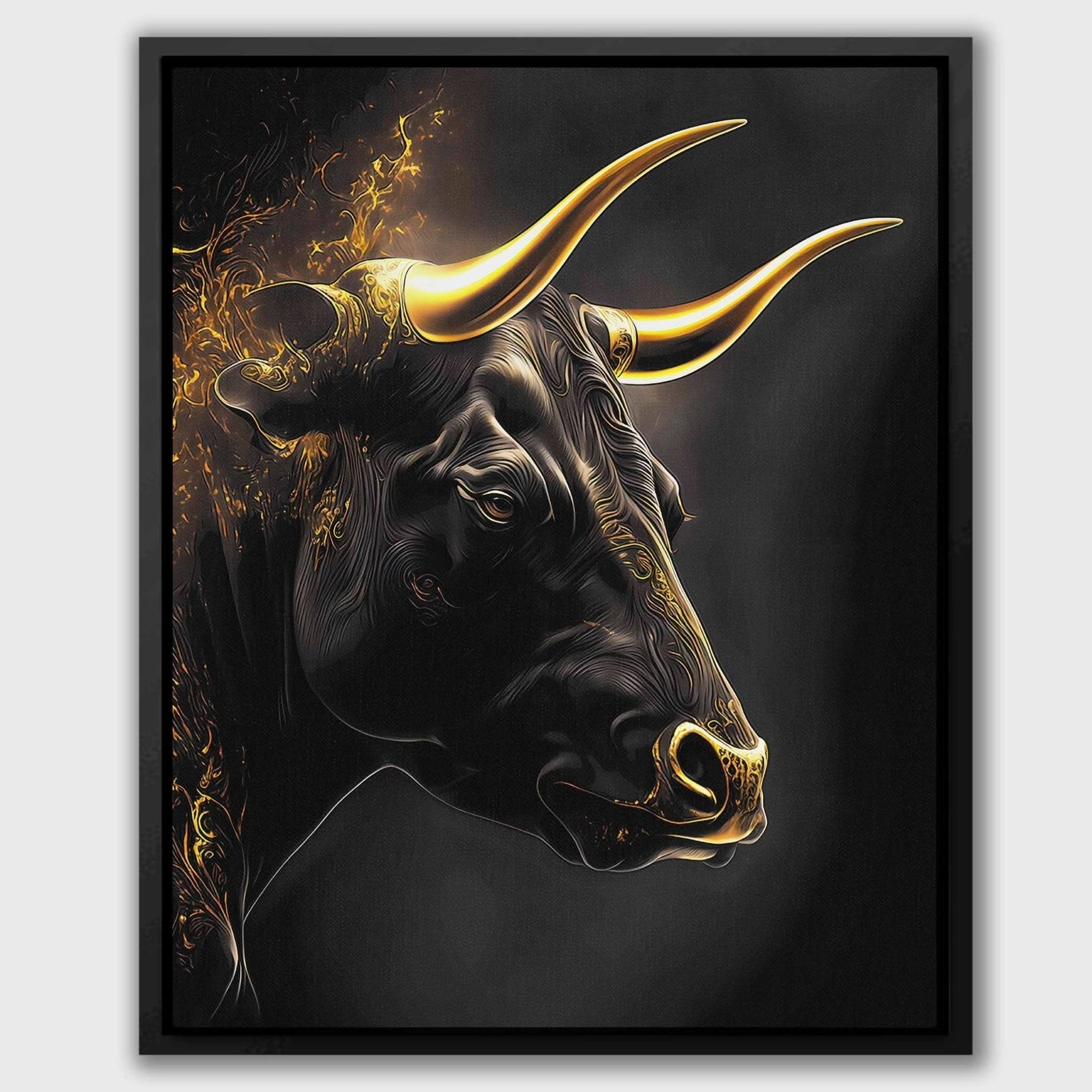 Golden Bull and Bear - Financial Office - Luxury Wall Art