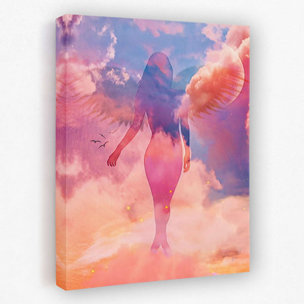 Heavenly Sentinel - Guardian Angel Artwork - Luxury Wall Art