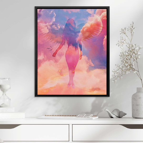 Heavenly Sentinel - Guardian Angel Artwork - Luxury Wall Art
