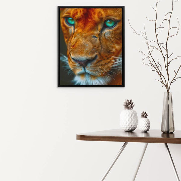 Lioness Eyes Captivating Art Print