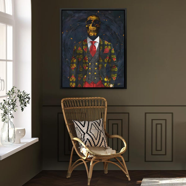 Lucky Skull - Dope Art by Jesse Johnson - Luxury Wall Art