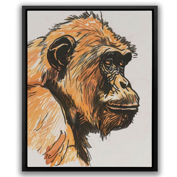 Prismatic Primate - Expressive Primate Art Print - Luxury Wall Art