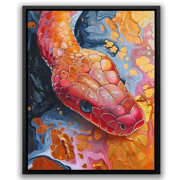 Serpent’s Spectrum Vibrant Snake Art Print