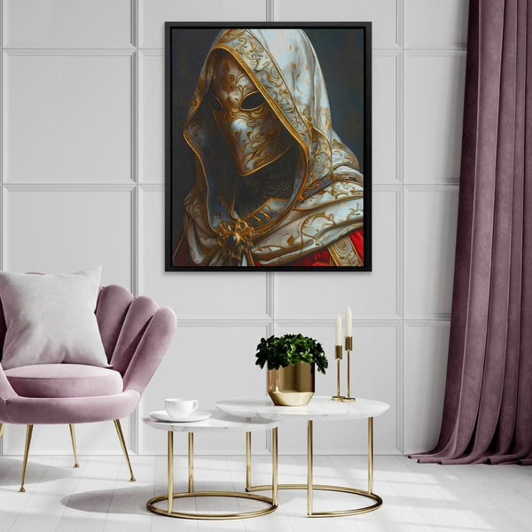 Shadow Guardian Ornate Medieval Decor Canvas - Luxury Wall Art