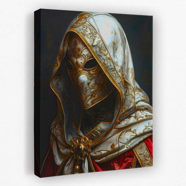 Shadow Guardian Ornate Medieval Decor Canvas - Luxury Wall Art