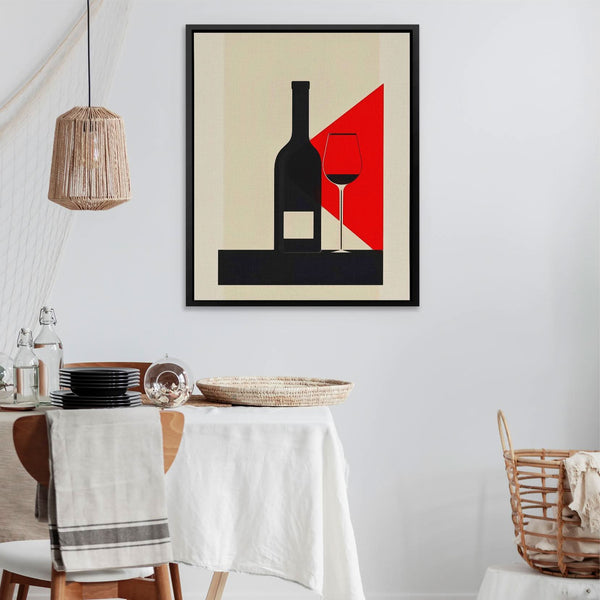 Vintage Shadows Wine Art Print