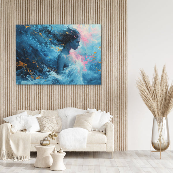 Tranquil Enlightenment - Abstract Woman in Serenity - Luxury Wall Art
